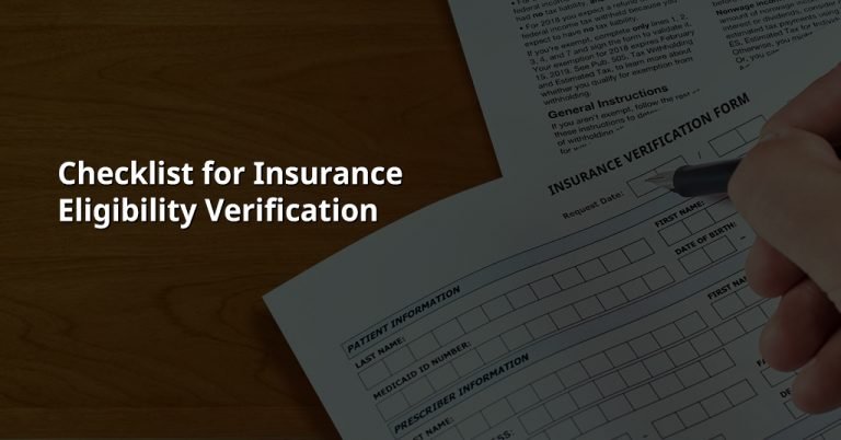 Checklist for Insurance Eligibility Verification - Analytix Healthcare